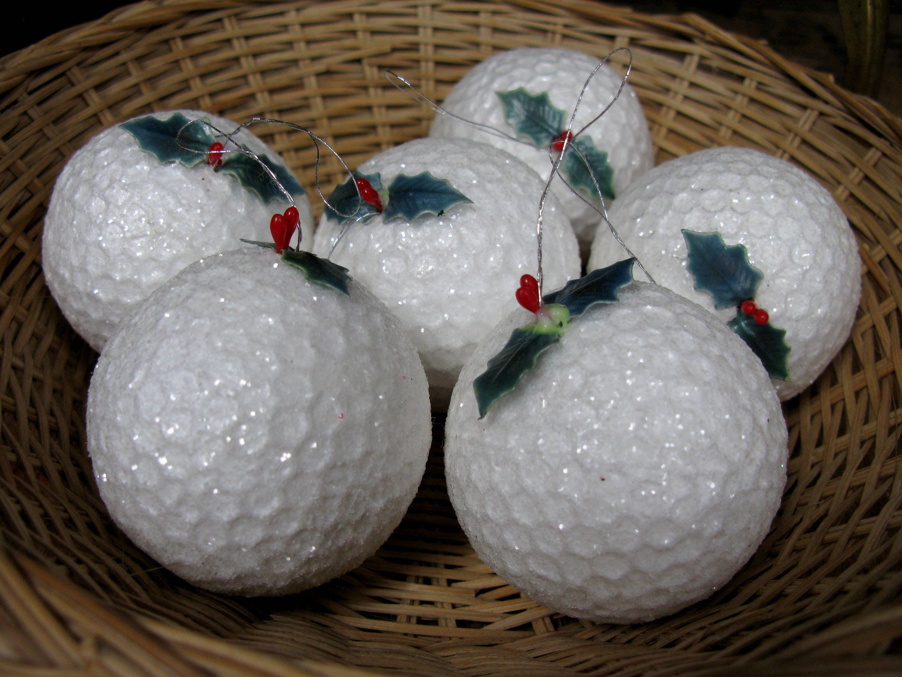 Snowball Baubles Snowball Decorations Christmas Decorations | Etsy