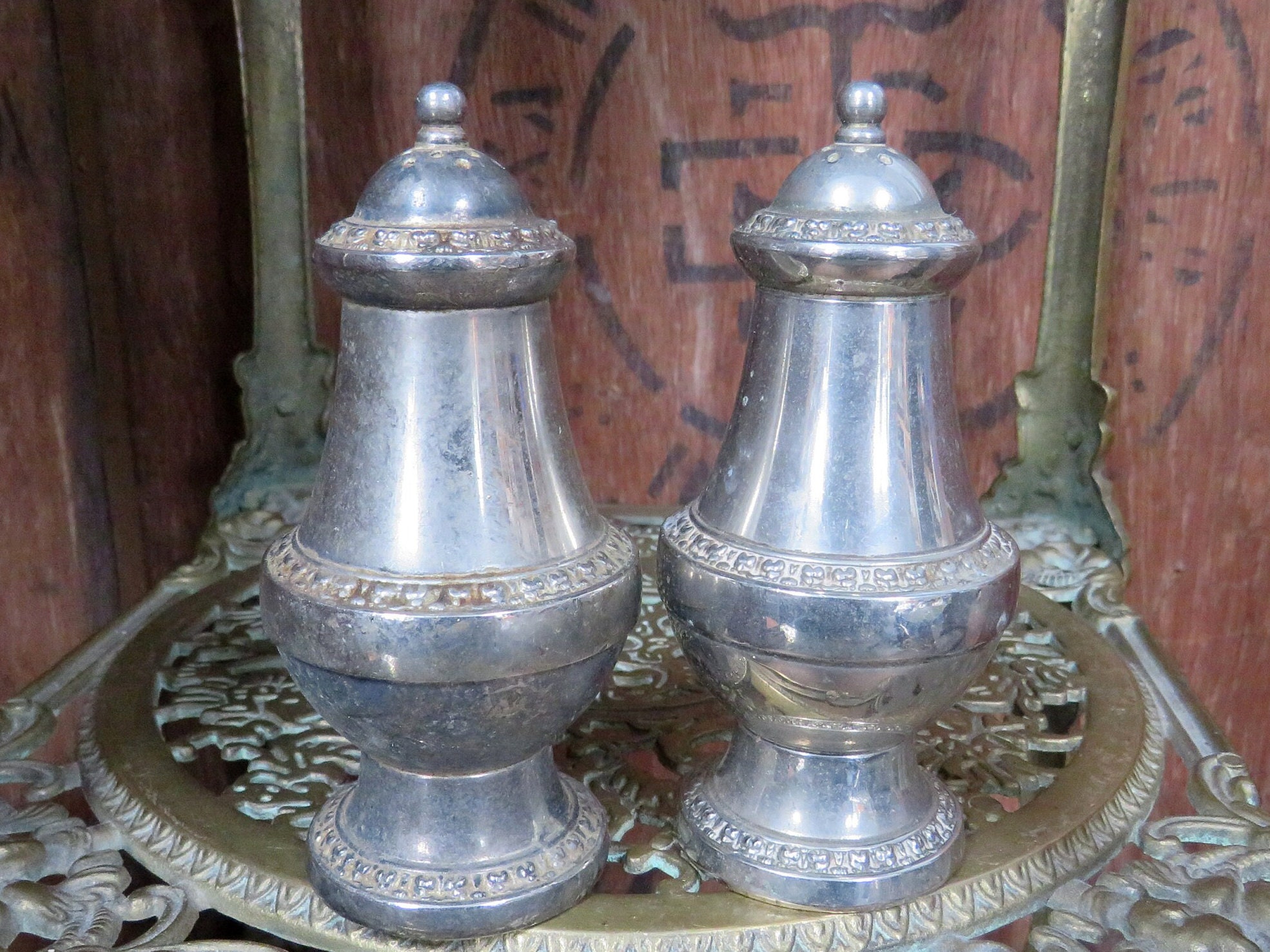 Ianthe Salt and Pepper Silver Cruet Set Made in England - Etsy UK