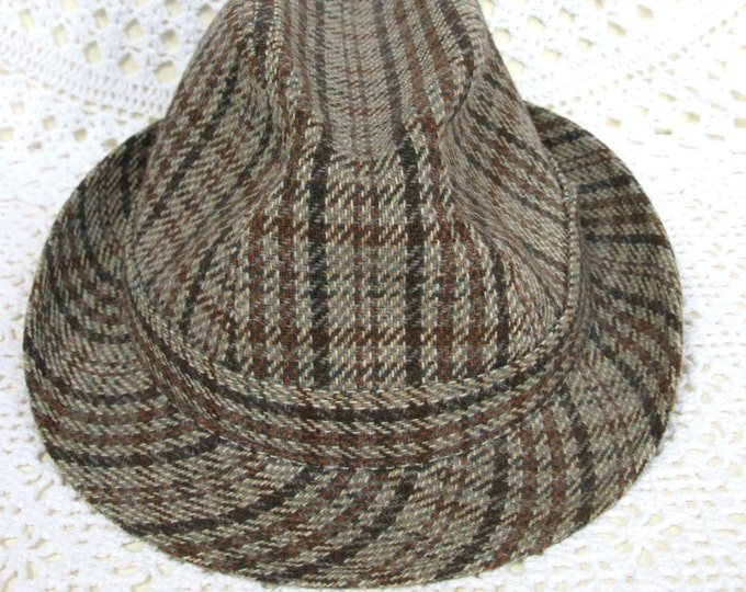 Mens Trilby Hat - Tweed Style Hat - Wool Hat - Country Hat - English ...