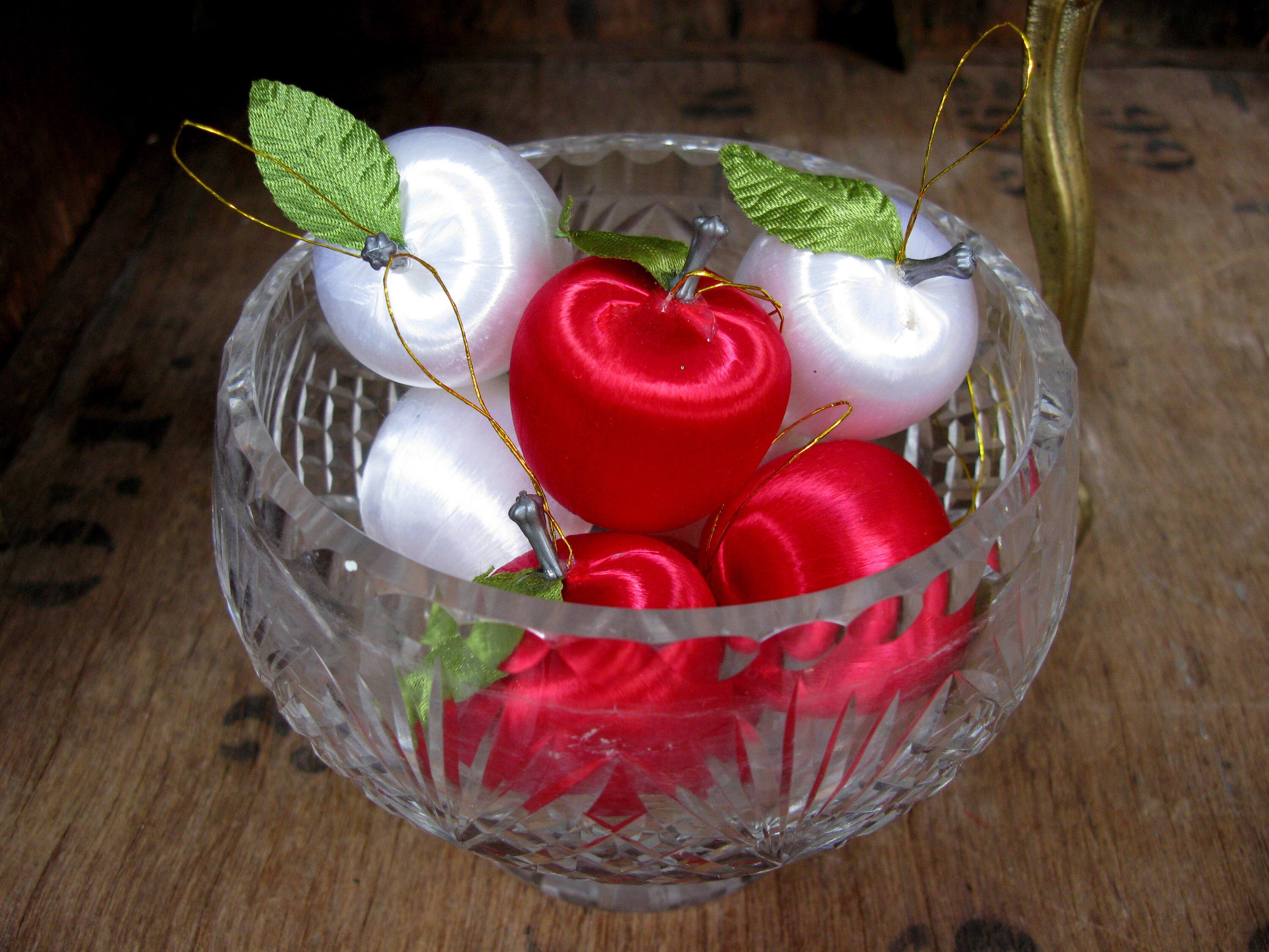 Apple Decorations Red Apples Christmas Baubles Vintage | Etsy