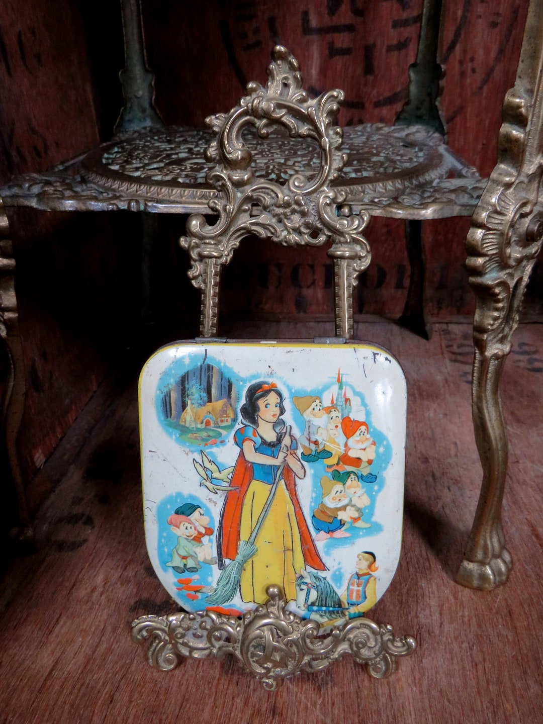 Snow White Tin, Fairy Tale Tin, Edward Sharp Tin, 1950s Tin, Made in ...