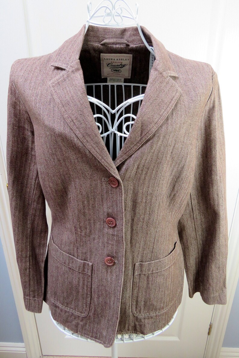 Laura Ashley Jacket, Laura Ashley, Brown Jacket, Country Jacket ...