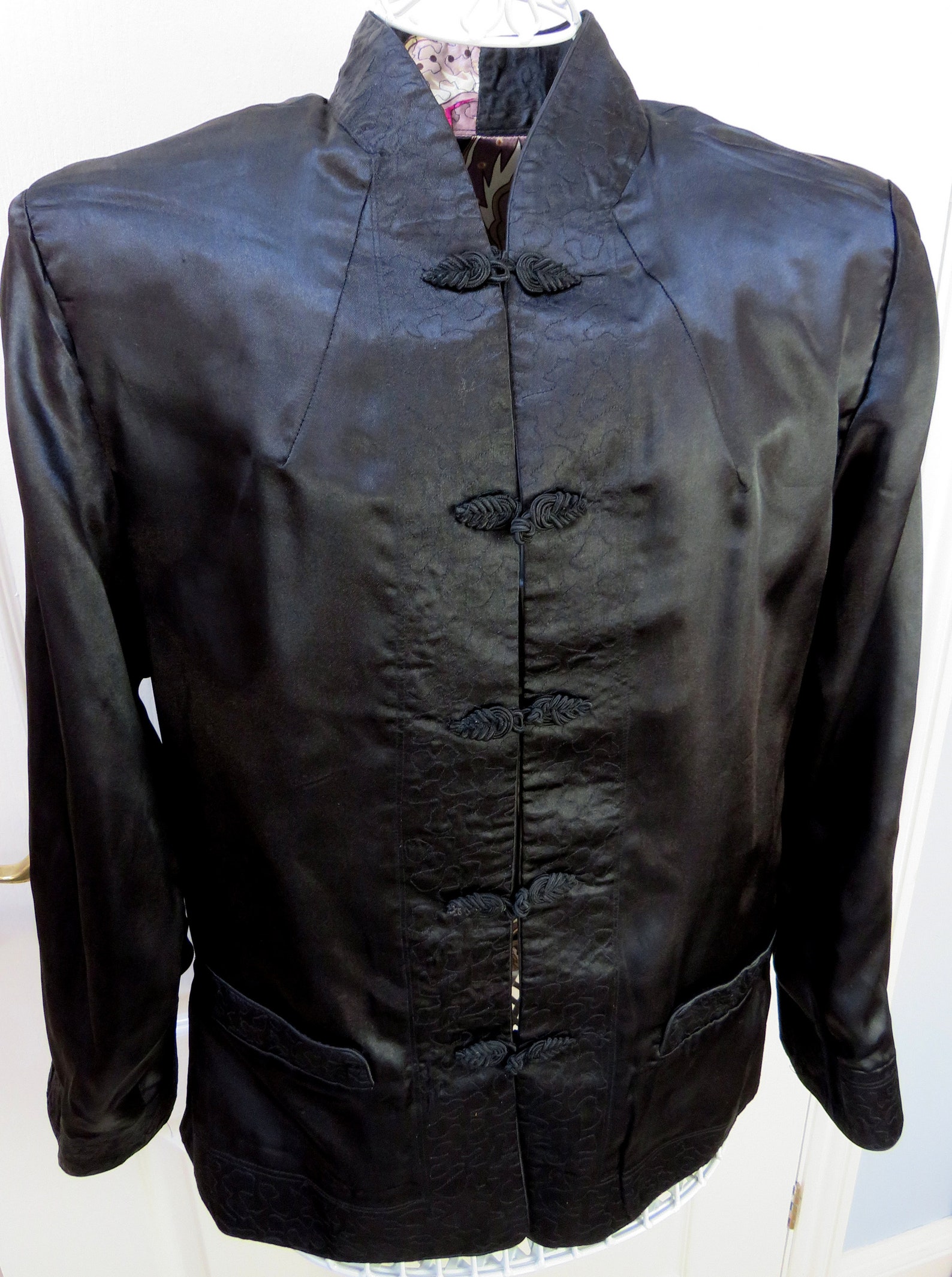 Silk Jacket Cheongsam Jacket Oriental Jacket Boho Jacket | Etsy UK