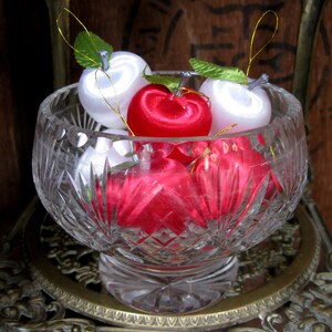 Apple Decorations, Red Apples, Christmas Baubles, Vintage Christmas ...