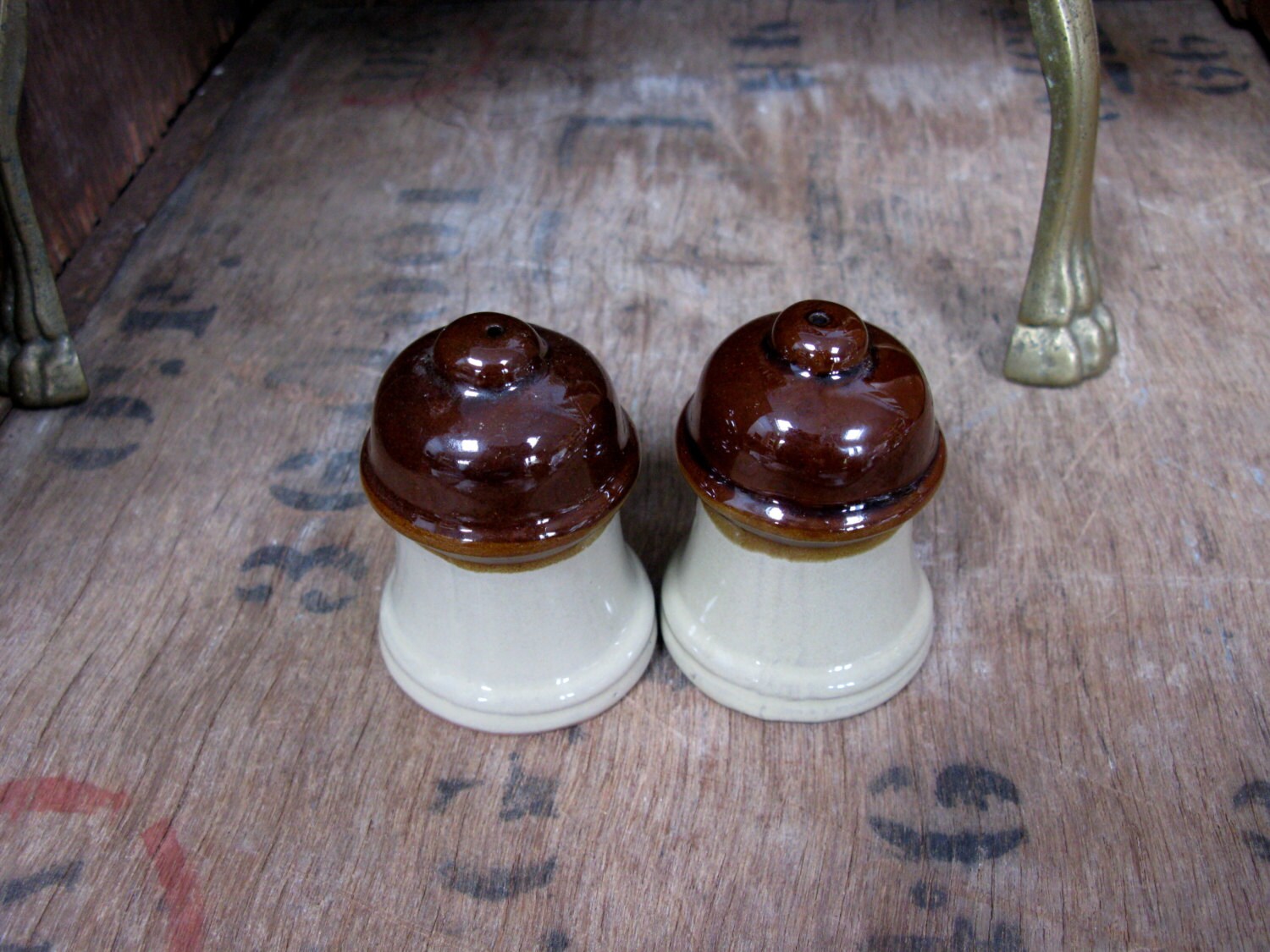 Stoneware Salt and Pepper Condiment Set Salt Shaker Pepper | Etsy