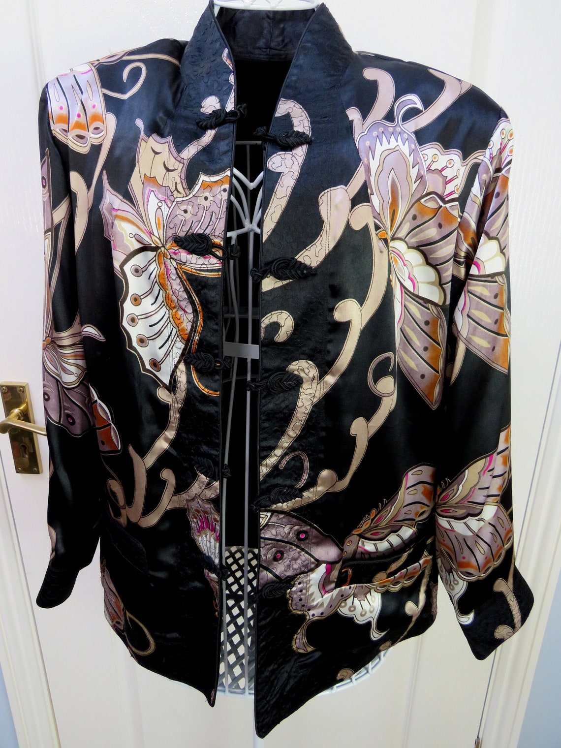 Silk Jacket Cheongsam Jacket Oriental Jacket Boho Jacket | Etsy UK