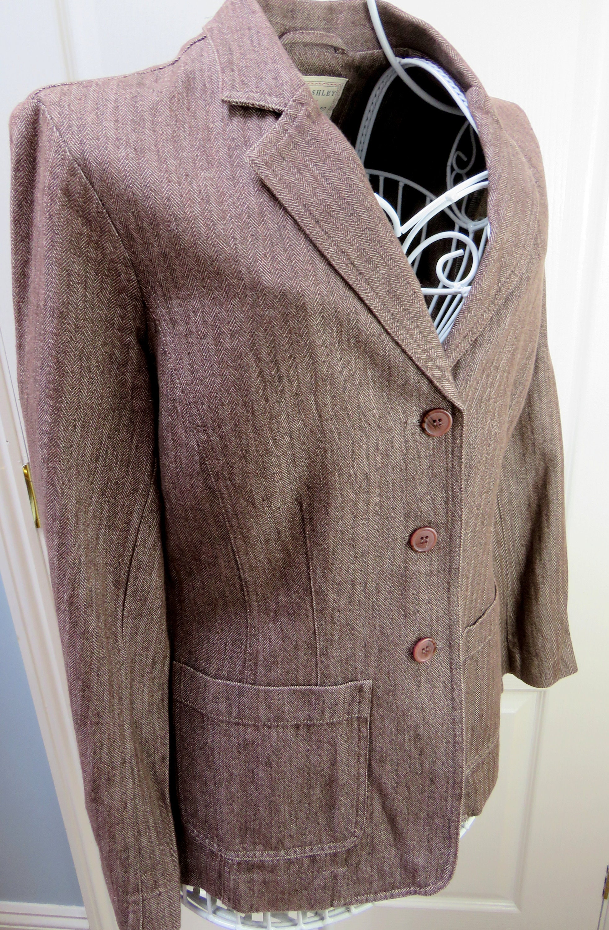 Laura Ashley Jacket Laura Ashley Brown Jacket Country - Etsy UK