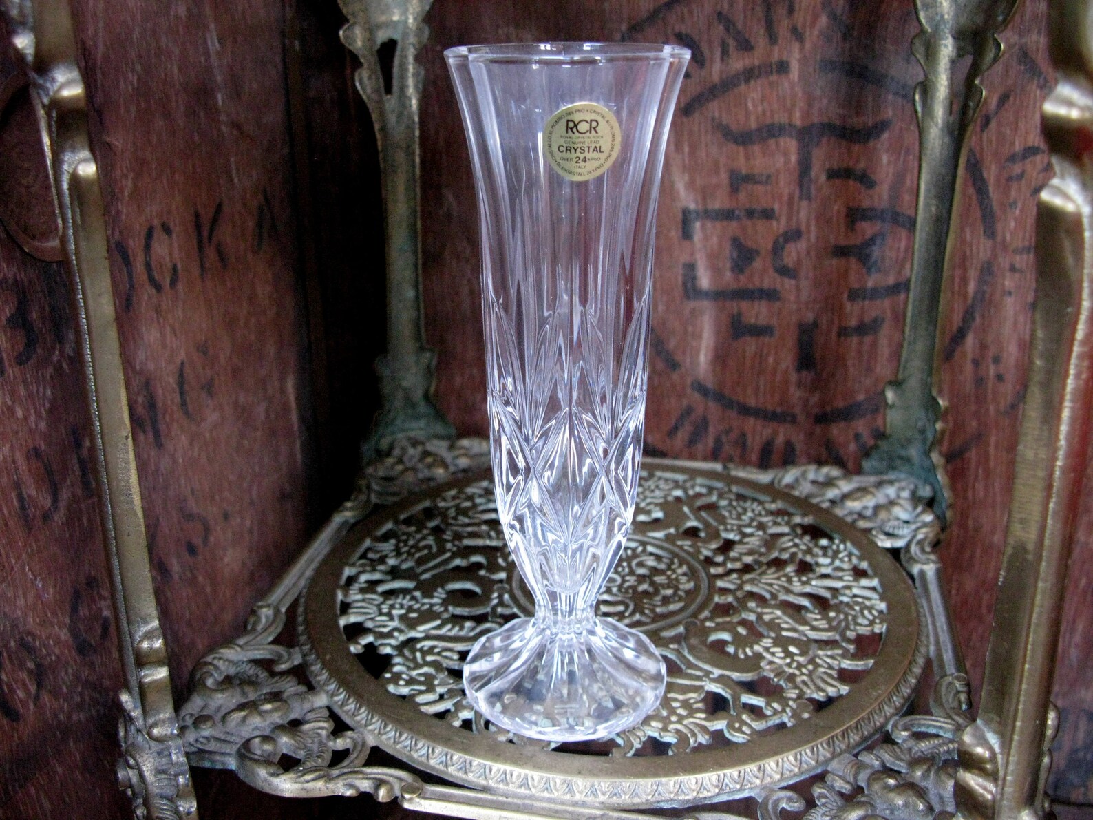 Royal Crystal Rock Vase Lead Crystal RCR Crystal Crystal - Etsy