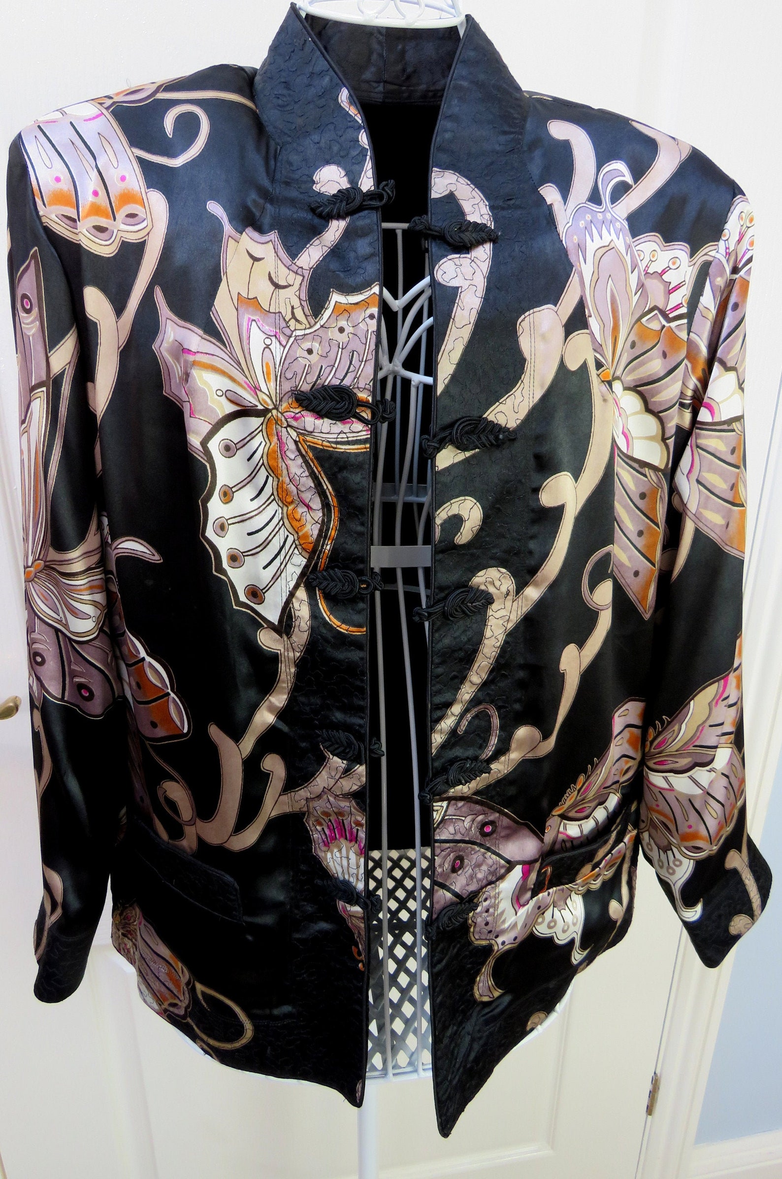 Silk Jacket Cheongsam Jacket Oriental Jacket Boho Jacket | Etsy UK