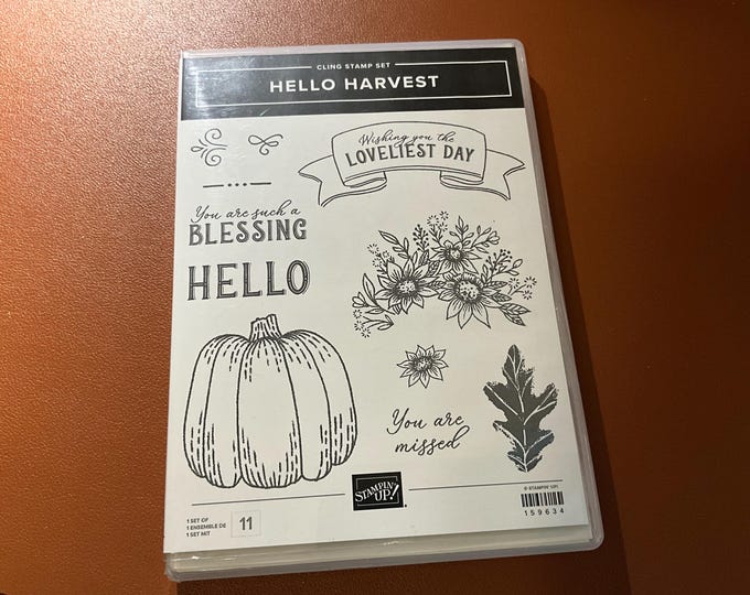 Hello Harvest Stamp Set by Stampin Up - Etsy