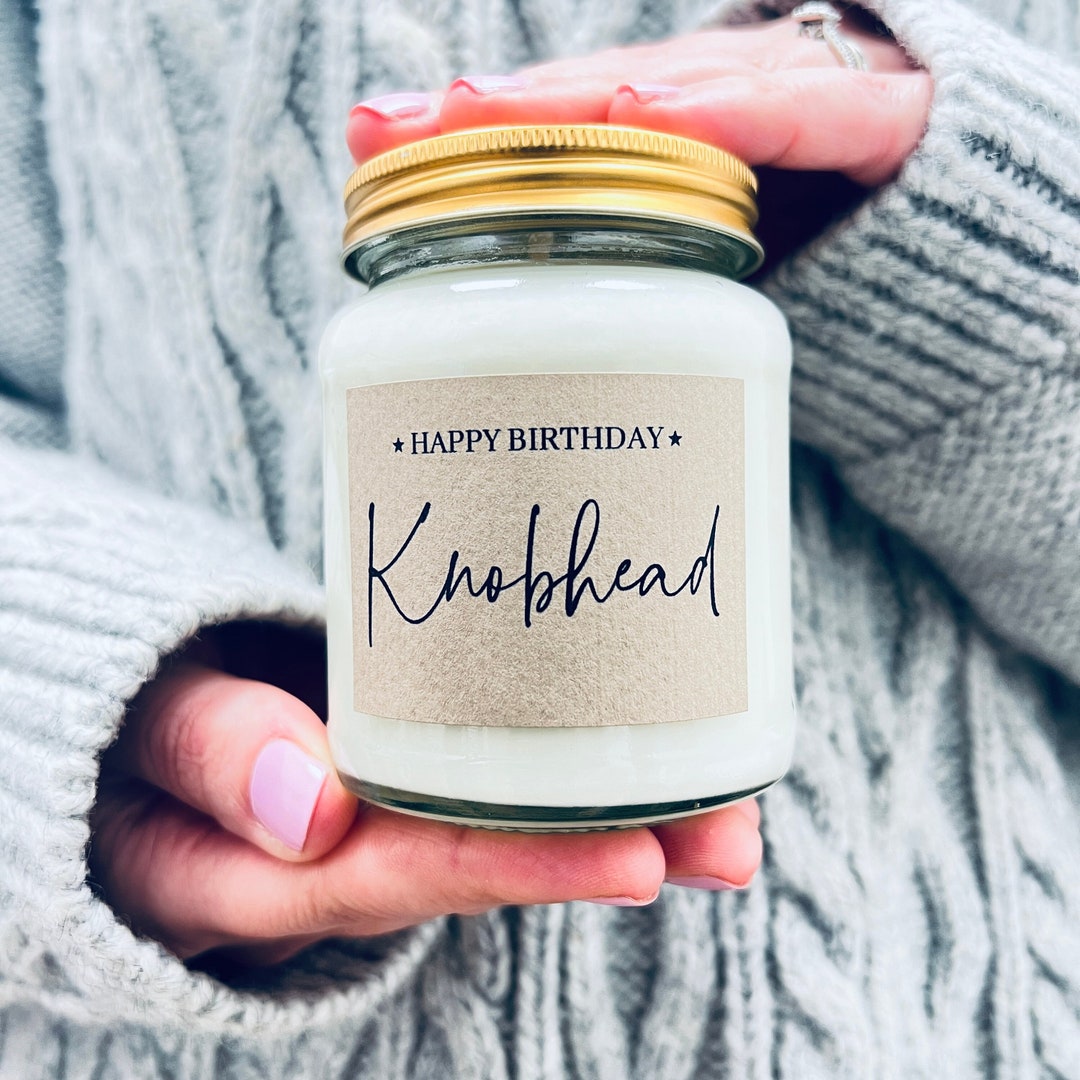 Happy Birthday Knobhead, Funny Candle, Rude, Candle, Gift, Offensive ...