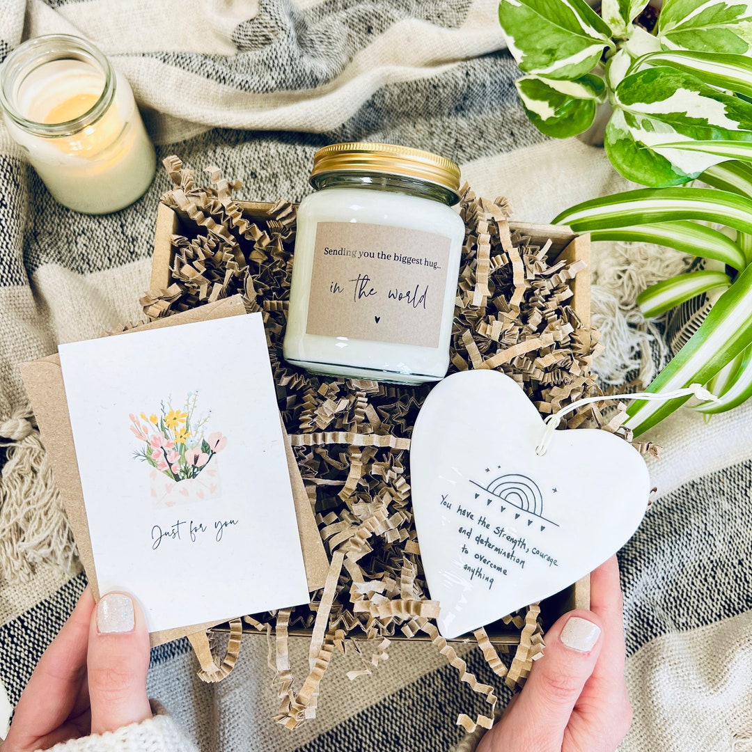 Sending You the Biggest Hug in the World Candle & Porcelain Heart Gift ...