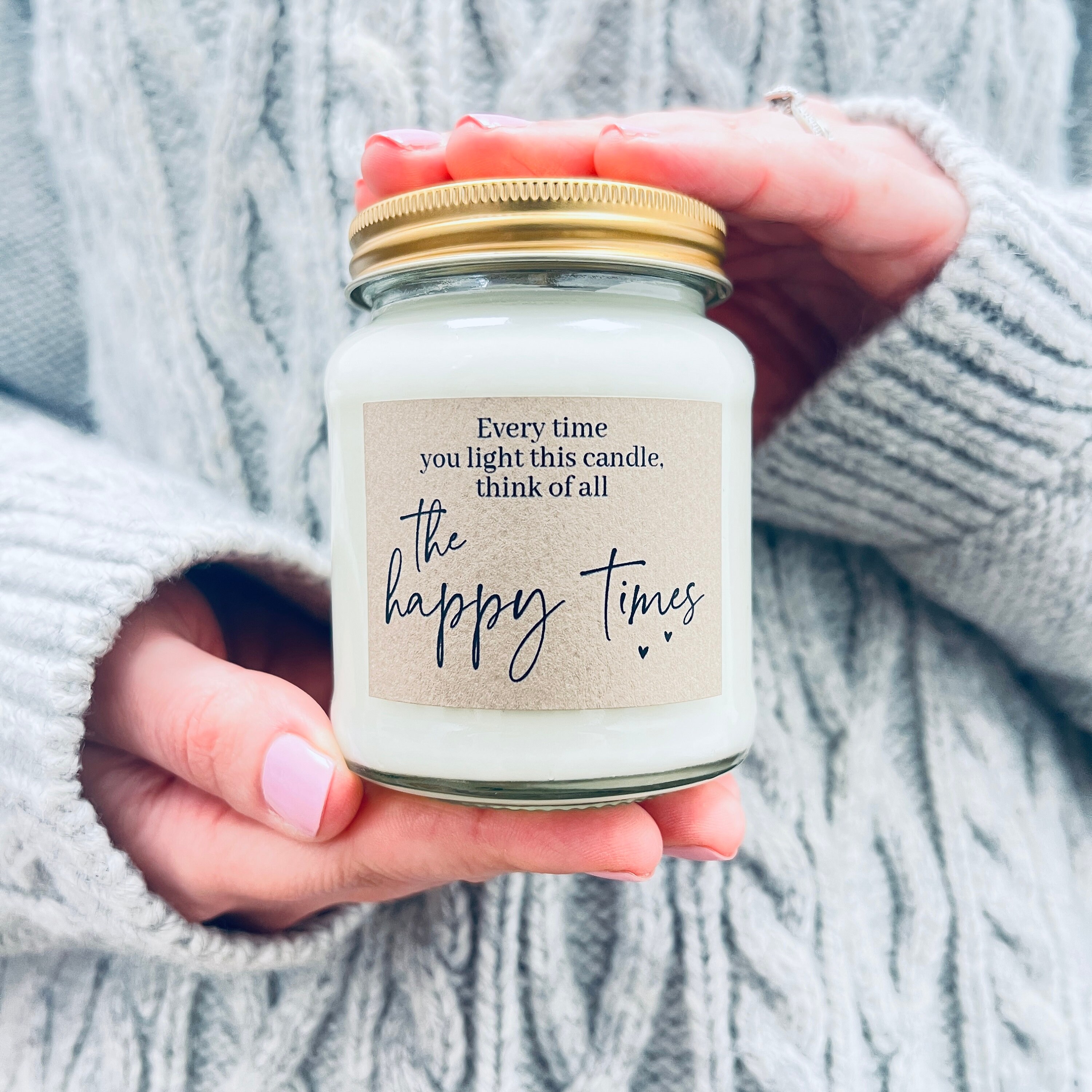 Candle for Grieving, Remember the Happy Times, Heartfelt Gift for ...