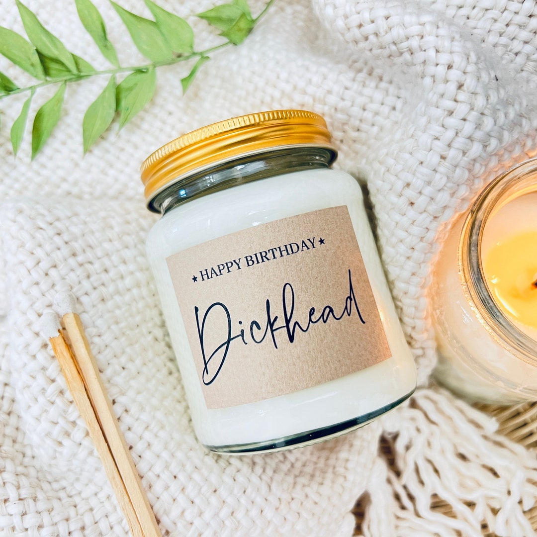 Happy Birthday Dickhead, Funny, Rude, Candle, Gift, Offensive, Cheeky ...