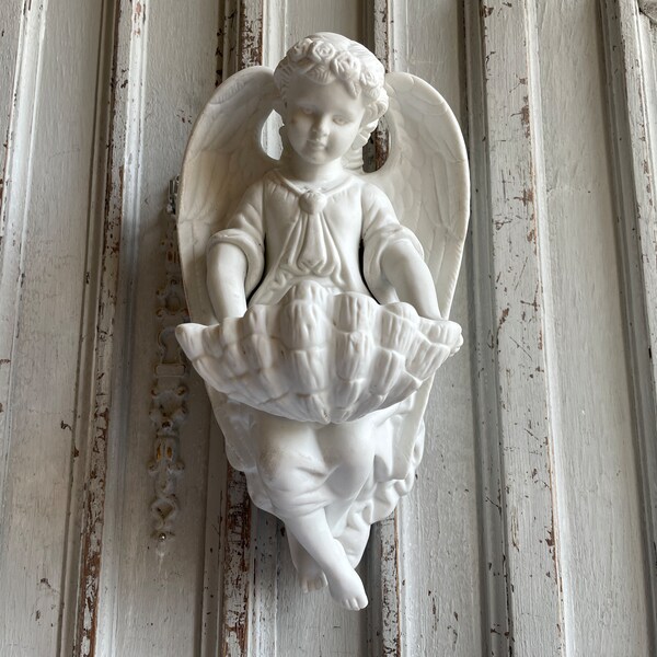 French Porcelain Angel - Etsy