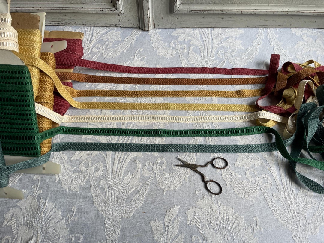 French Vintage Gimp Trim 5.5 YARDS/ 5 METRES Flat Braid Trim ...