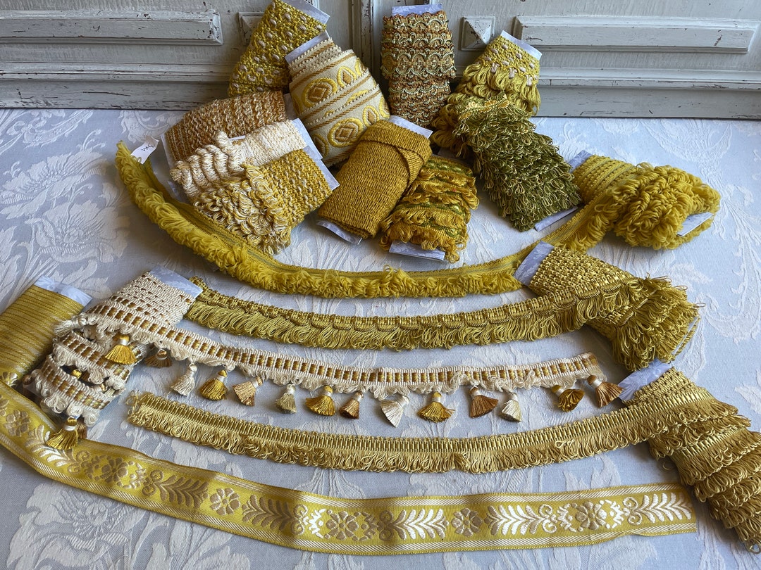 French Vintage Trim, GOLD Trimmings VARIOUS Lengths Gold Braids ...