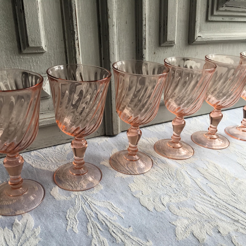 Pink Glassware - Etsy