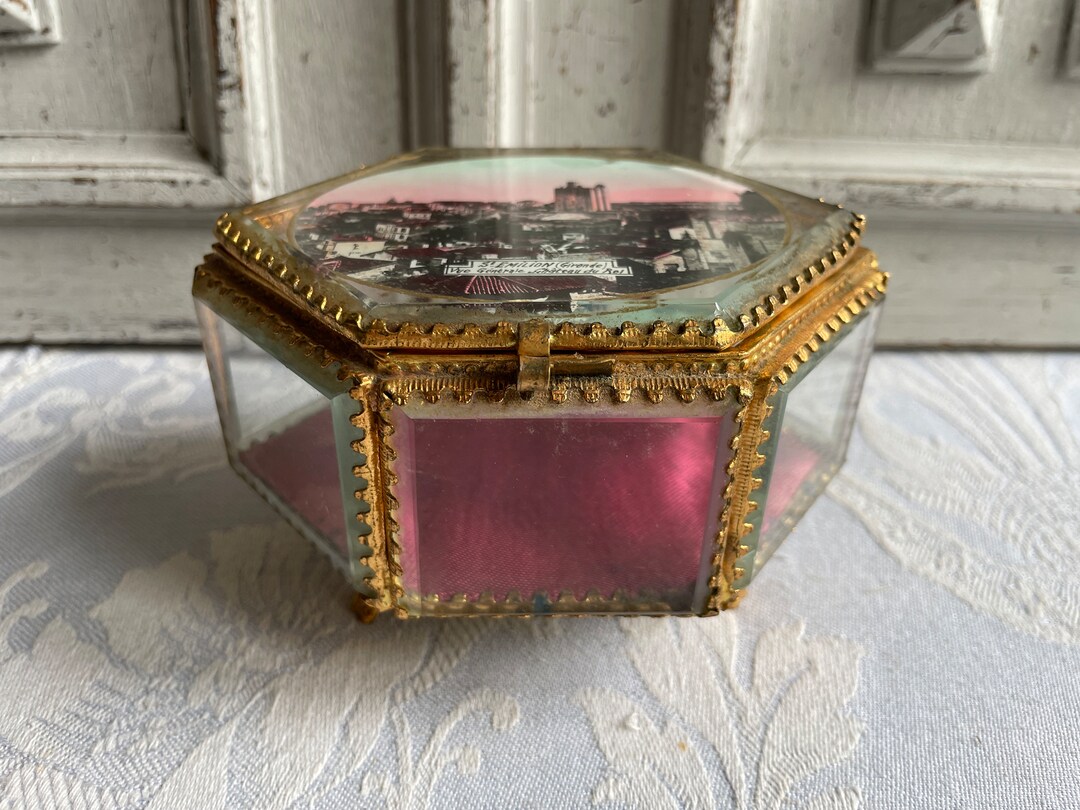 Antique French Gold Ormolu Jewelry Box, Saint Emilion Wine Southwest ...