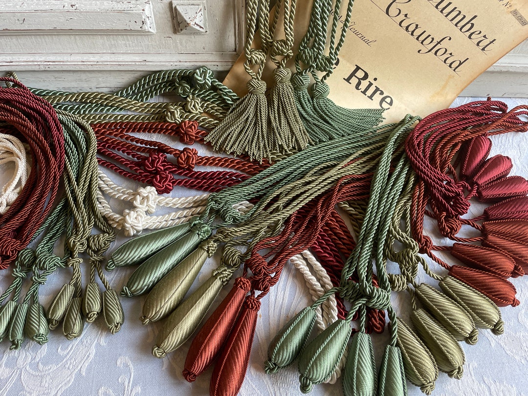 French Vintage Curtain Tiebacks, Pair CHOOSE Design Paris 1950's ...