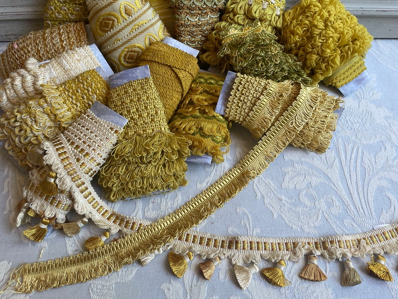French Vintage Trim, GOLD Trimmings VARIOUS Lengths Gold Braids ...