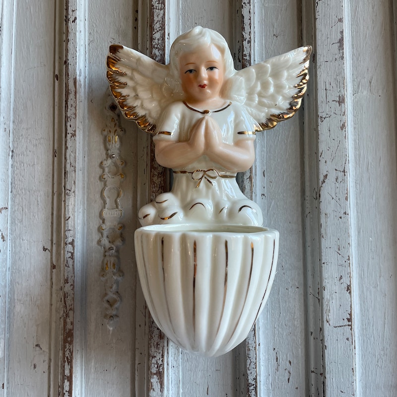 French Porcelain Angel - Etsy