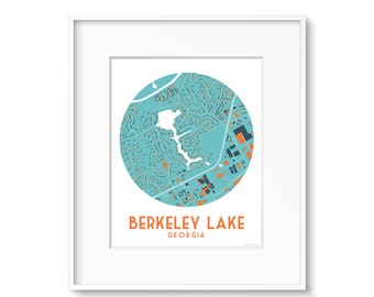 Custom Lake Map - Etsy