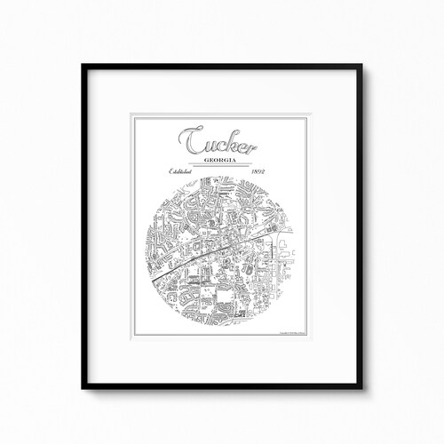 Decatur GA Map More Colors Moving Away Gift Going Away - Etsy