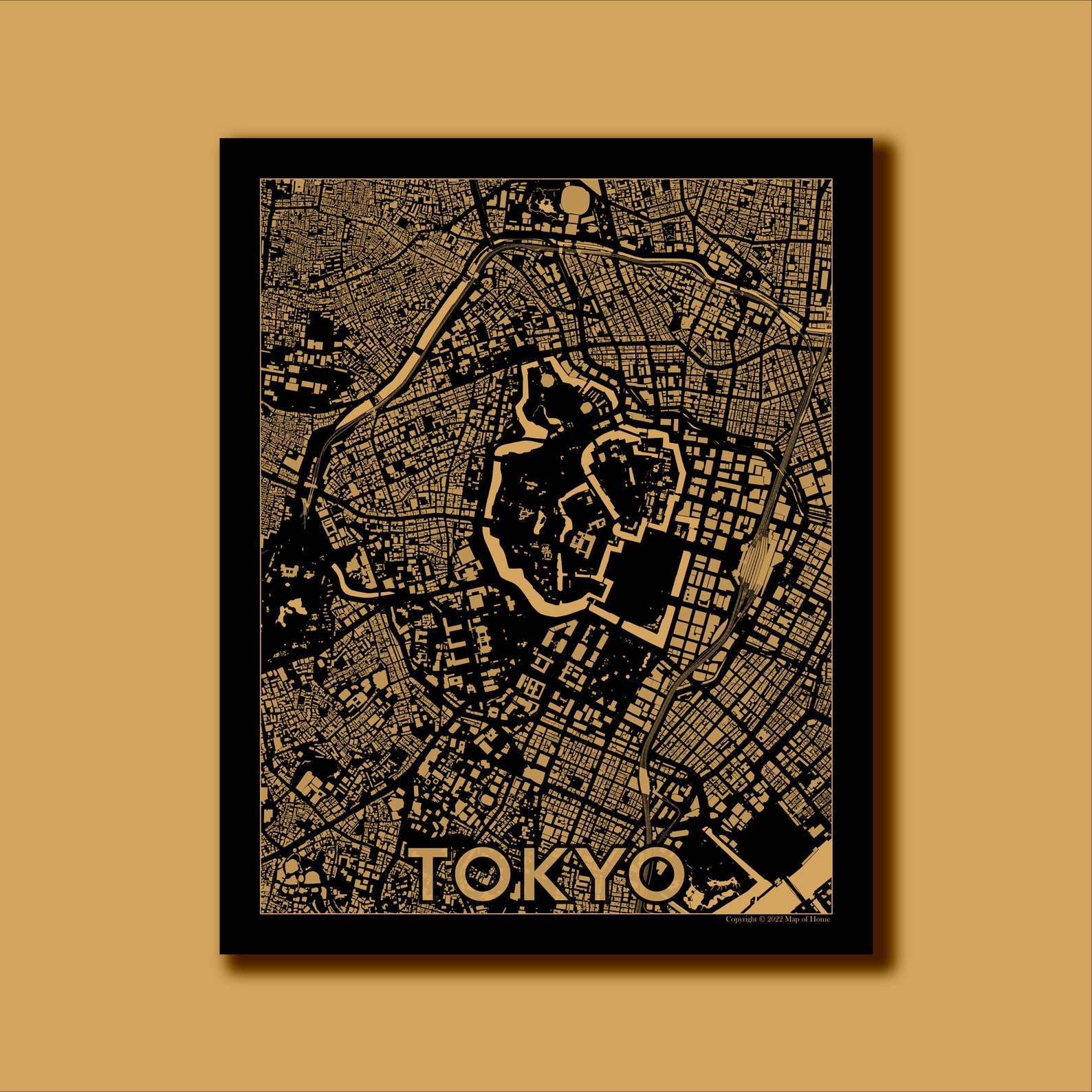 TOKYO Map Print, Tokyo Japan Map Art, Modern Tokyo Map, Tokyo Street ...