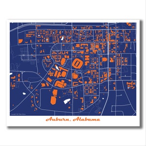 Auburn University Campus Map