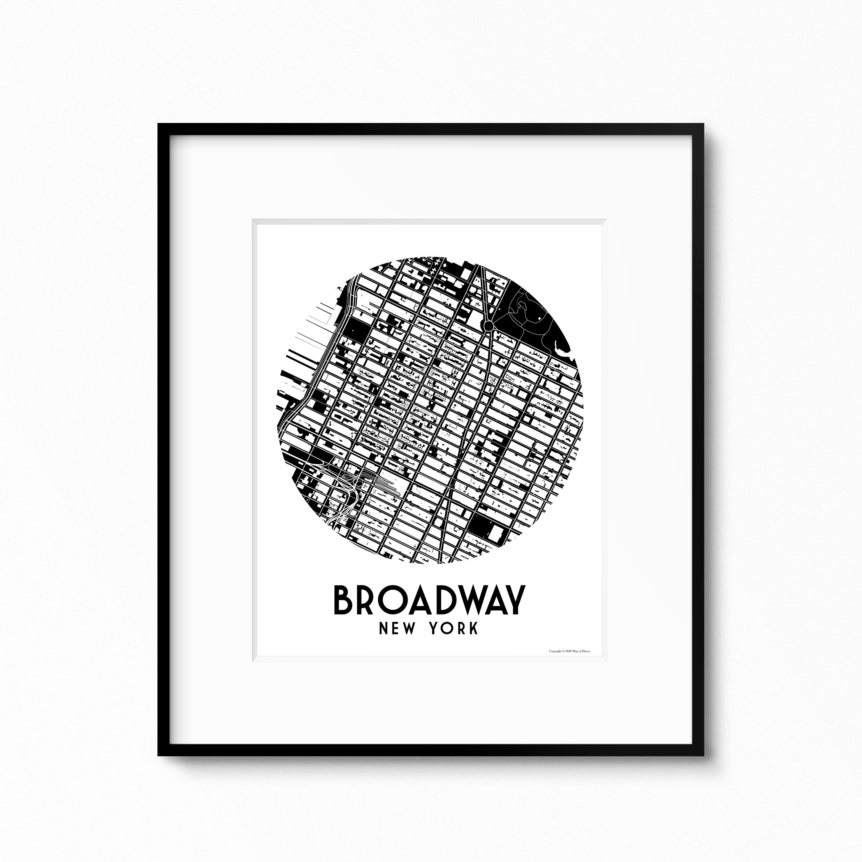 Broadway Nyc Theaters Map