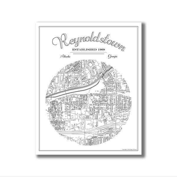 East Lake Atlanta Neighborhood Sign - Etsy