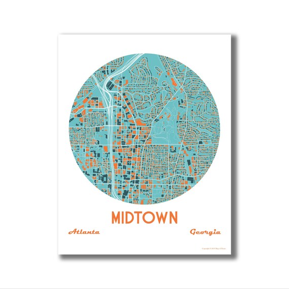 Map Of Midtown Atlanta Ga