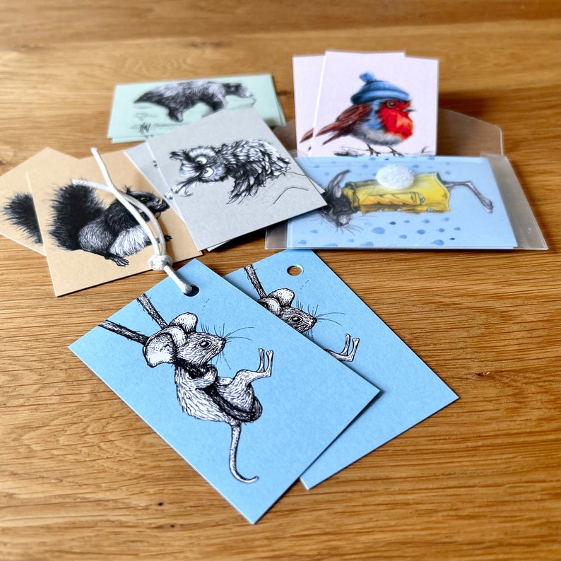 Set of 12 Mini Cards - Etsy