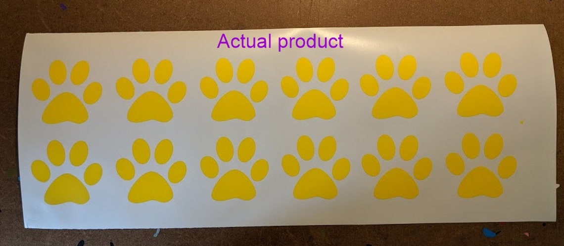 Dog Paw Prints Vinyl Wall Stickers Decals Suit Wall Car Kennel. Packs ...