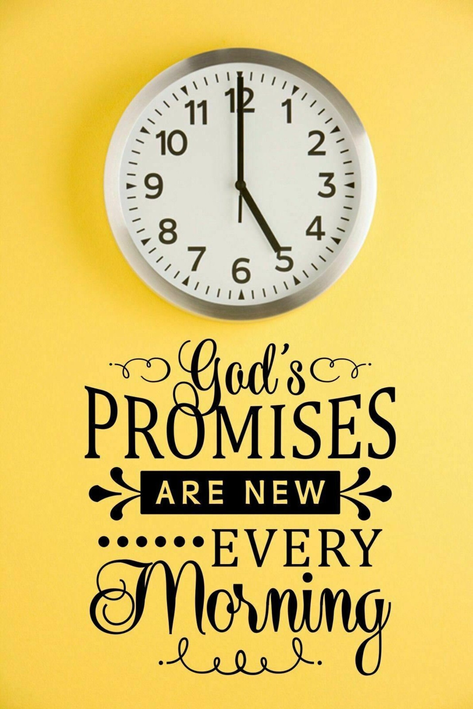 God's Promises are New Every Morning vinyl wall art | Etsy