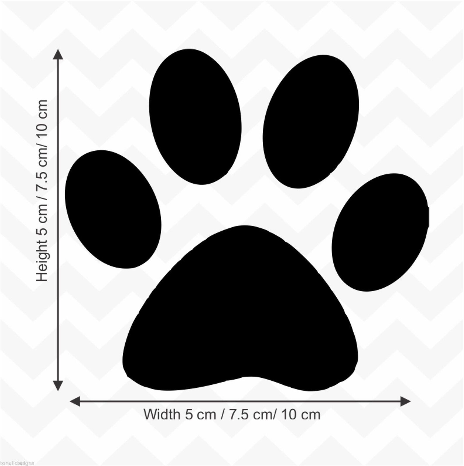 Dog Paw Prints Vinyl Wall Stickers Decals Suit Wall Car Kennel. Packs ...