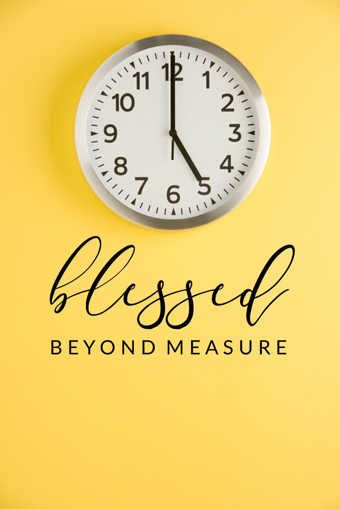 Blessed Beyond Measure Vinyl Wall Art Sticker Home Words - Etsy