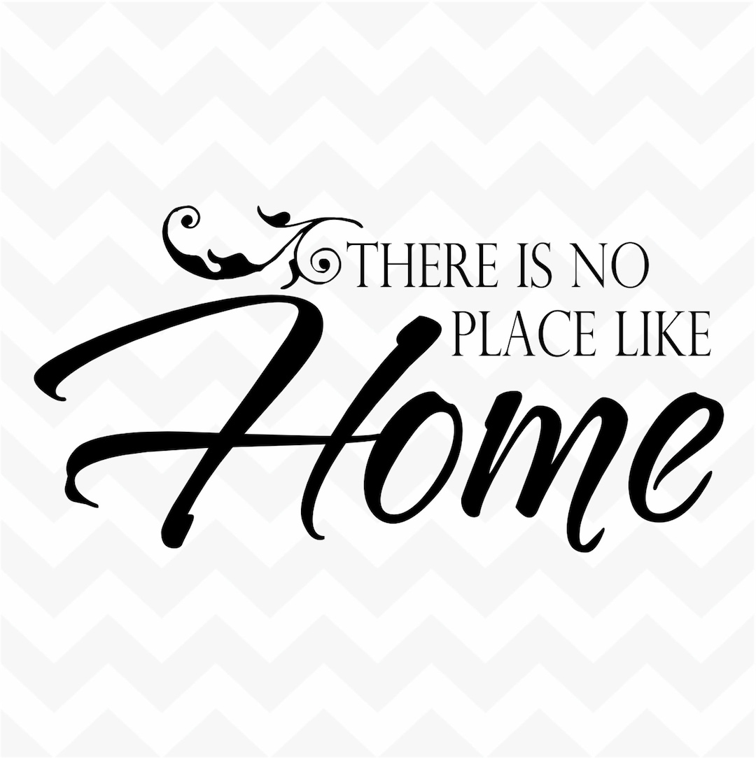 No Place Like Home Vinyl Wall Art Sticker Saying Words Family Decor ...