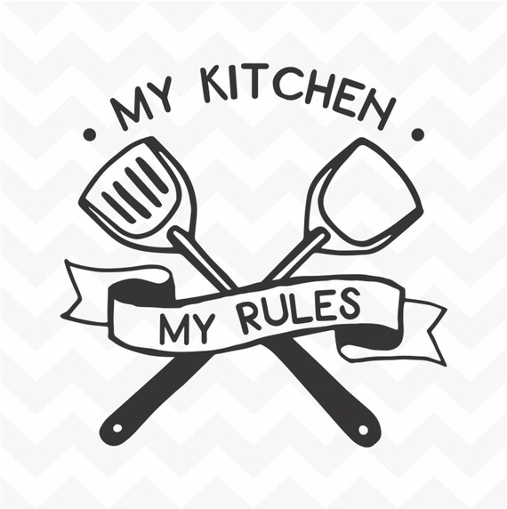 Home Décor Home & Living Funny house sticker my kitchen my rules Wall ...