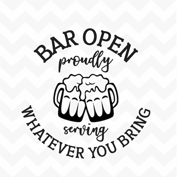Open Bar Sticker - Etsy