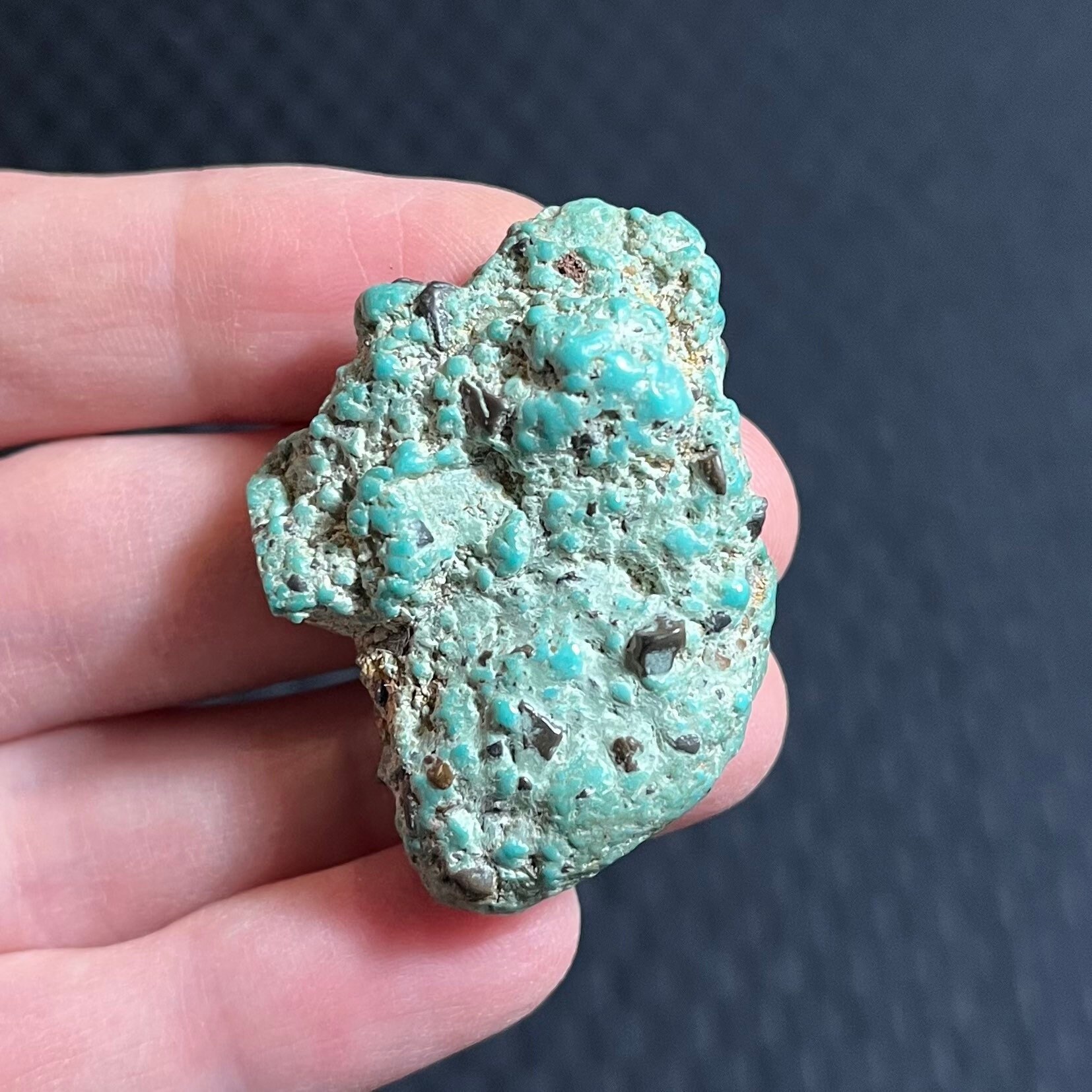 Lone Mountain Turquoise Rough Specimen 24.7g. RARE AAA Gem Grade Blue ...