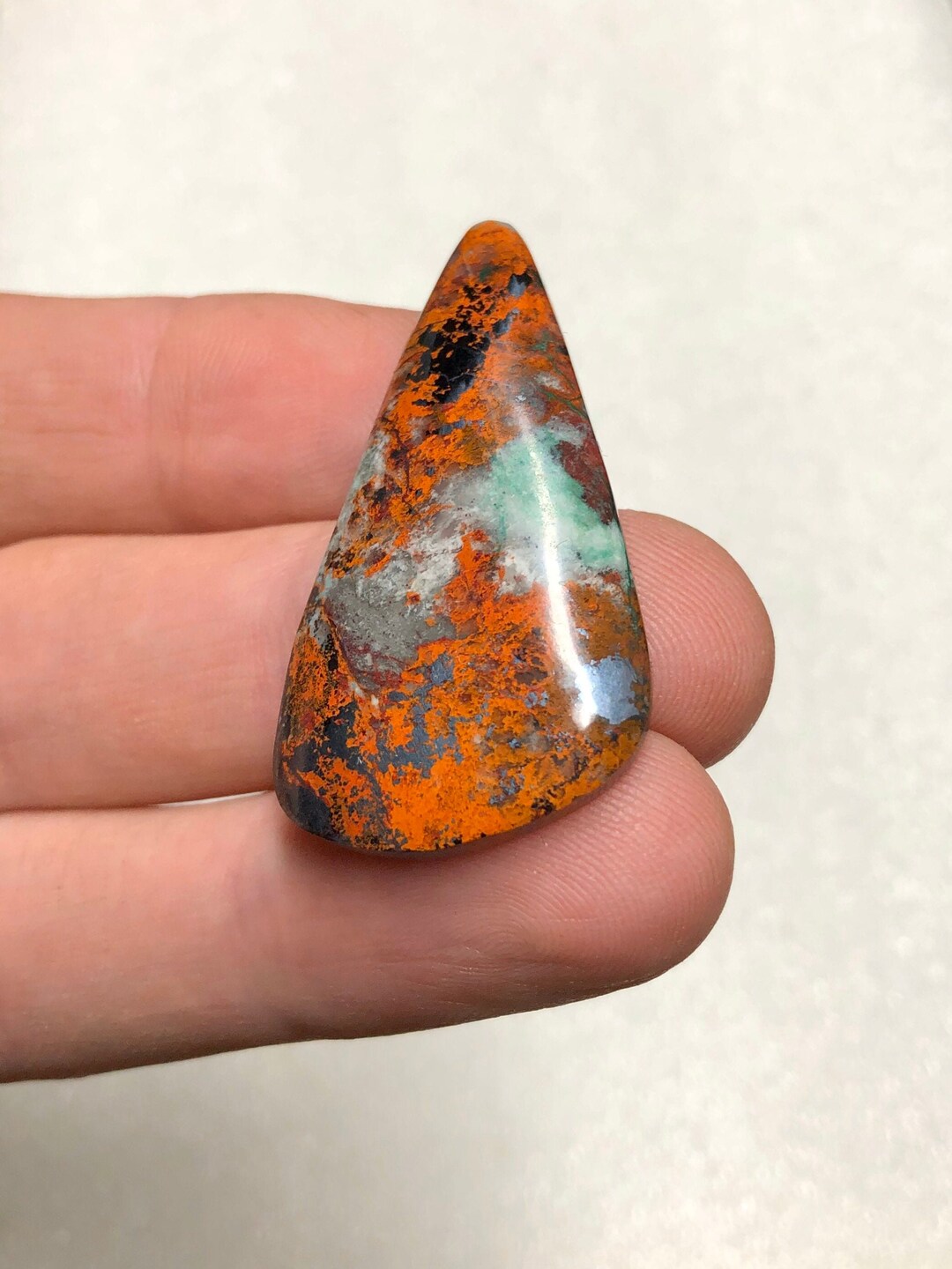 Sonora Sunrise Chrysocolla Cuprite Cabochon Large Statement - Etsy