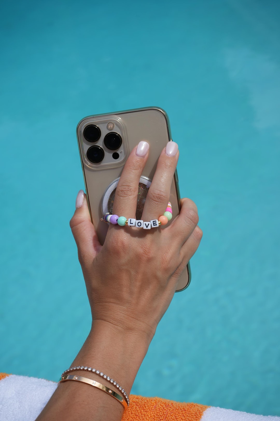 Magsafe iPhone Charms | Beaded Holder Grip Strap | Cute Wrist Bracelet ...