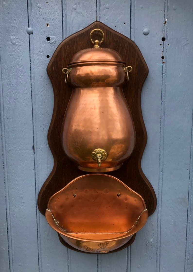 French Wall Fountain Lavabo and Basin Pot Belly Style Mounted - Etsy