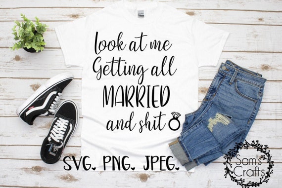 Getting Married SVG Design Instant Download | Etsy