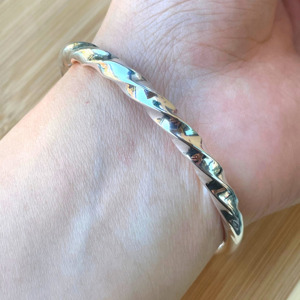 Pure Silver Bangle for Women, Bracelet With Bells, Adjustable Bangle ...