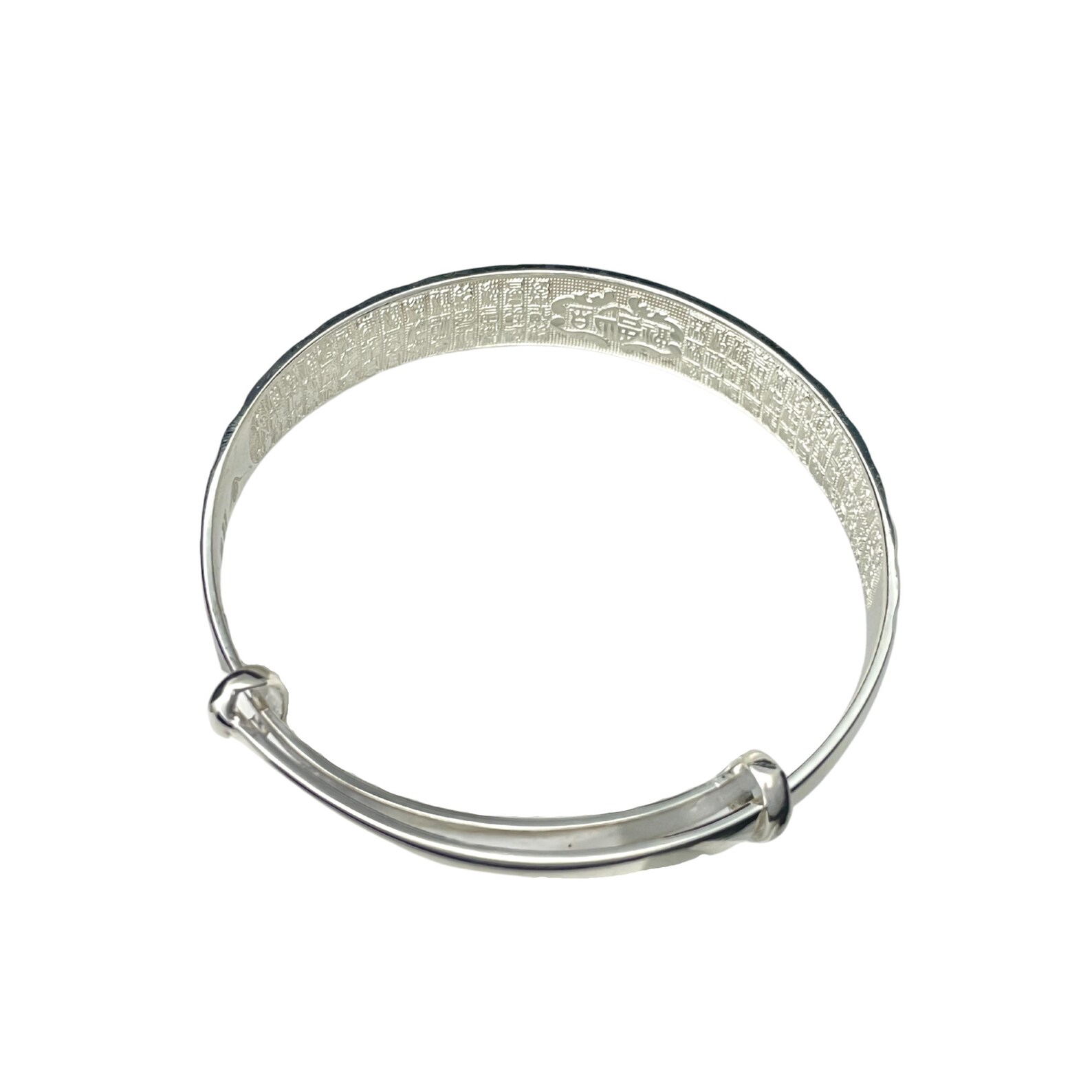 999 Silver Bangle Pure Silver Bangle Bracelet Chinese | Etsy