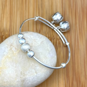 Sterling Silver Baby Anklet With Bells, Adjustable Baby Bracelet ...