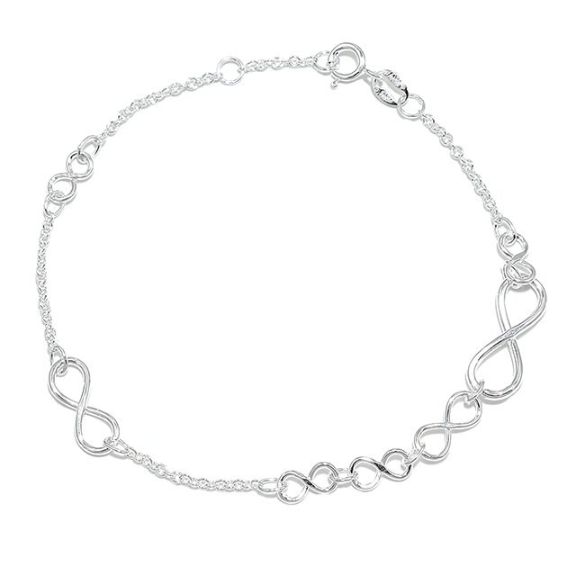 Infinity Bracelet Sterling Silver Infinity Bracelet Chain - Etsy